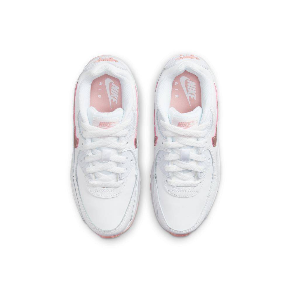 NIKE AIR MAX 90 LEATHER KIDS SHOES - CD6867-115-HERO